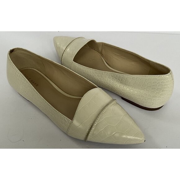 Cole Haan | Shoes | Cole Haan Ellora Skimmer Croc Embossed Leather ...